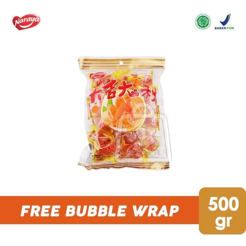 Jual Permen Jelly Rasa Jeruk / Orange Candy Naraya (500 gr) di Seller ...