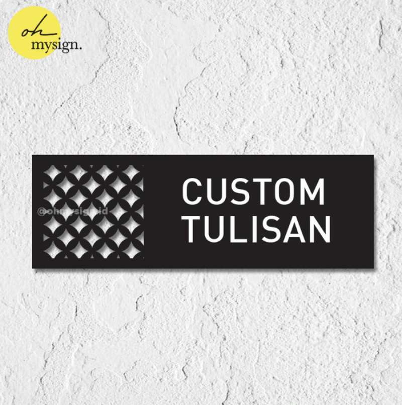 Promo Custom Tulisan Ruangan Office Sign Board Acrylic UV Print Laser ...