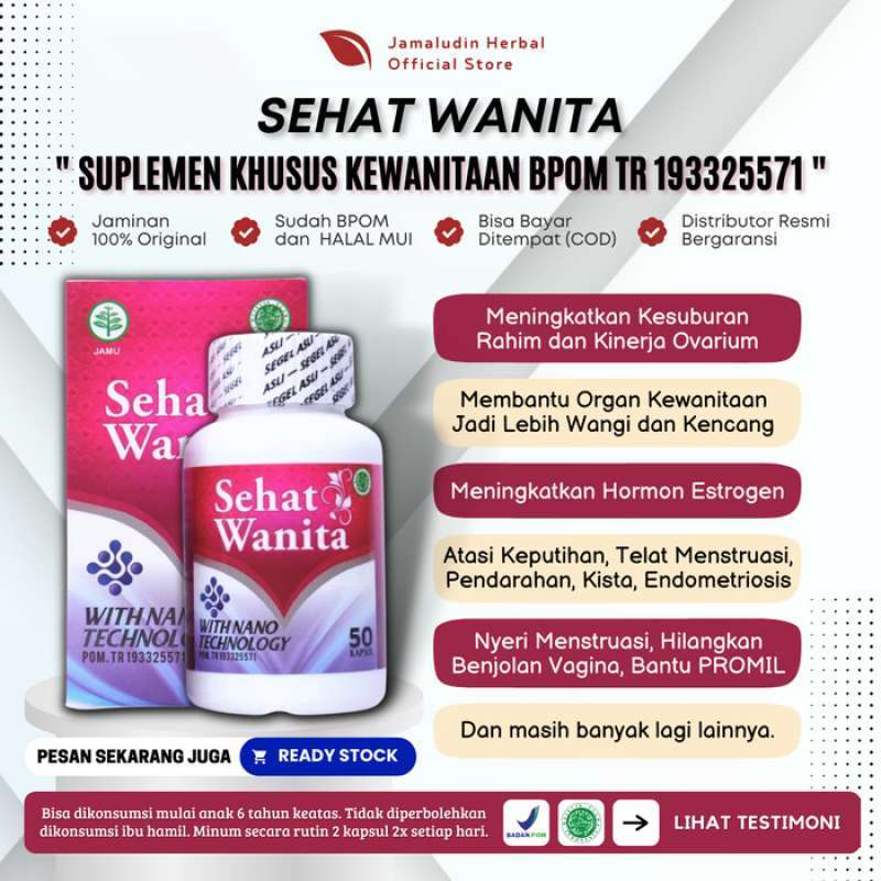 Promo Suplemen Obat Penambah Hormon Estrogen Wanita - Terapi Hormon ...
