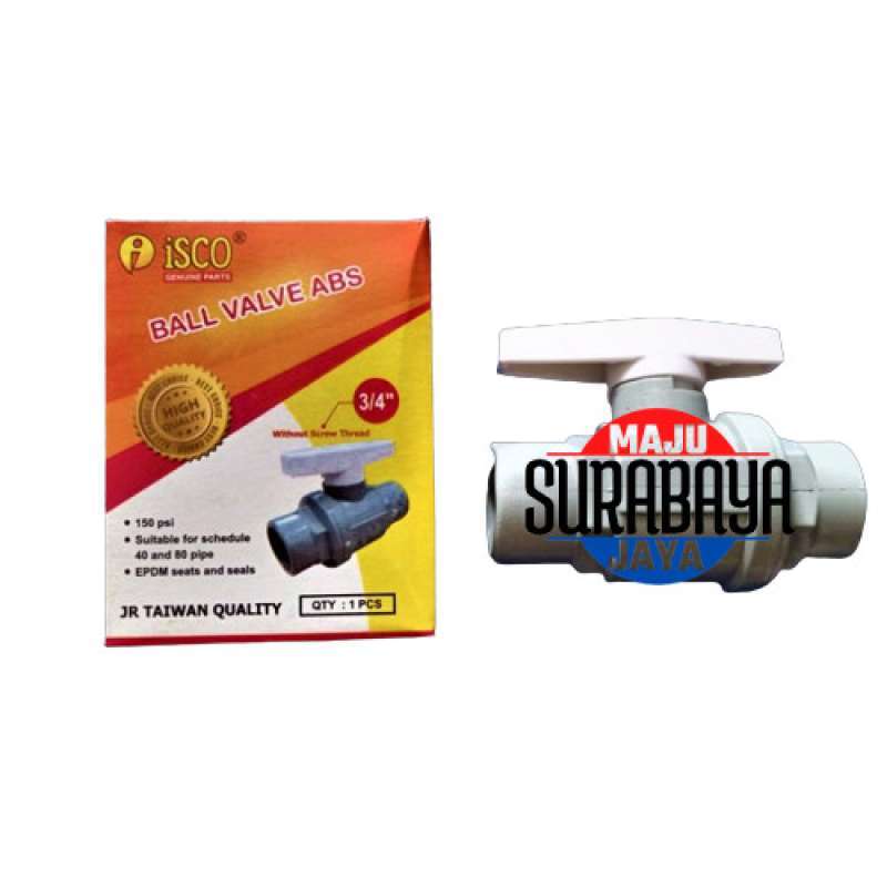 Jual BALL VALVE / STOP KRAN PVC ISCO 1/2 INCH KUALITAS BAGUS di Seller Maju Jaya Surabaya - Kota ...