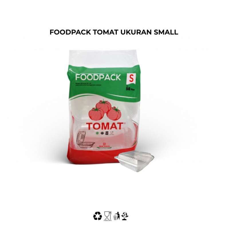 Jual Foodpack Tomat ukuran SMALL - Mika makanan Food pack S - isi 50 ...