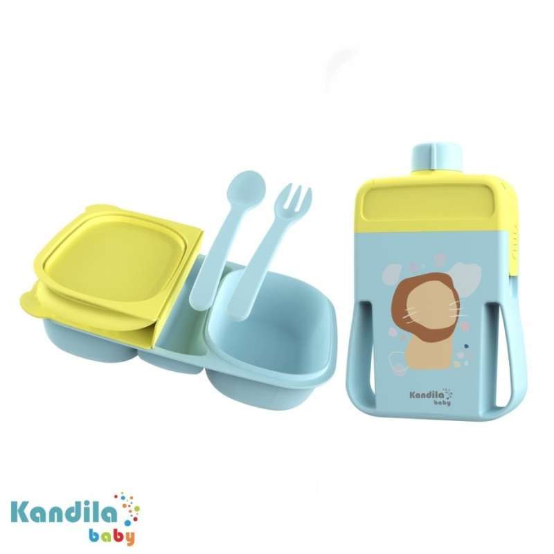 Jual Kandila KDL022-14 Lunch Box Set Kotak Wadah Bekal Makan Botol ...
