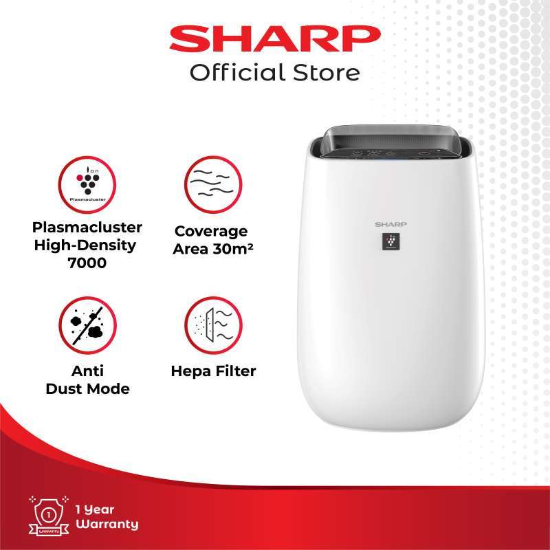 Promo Sharp Fp-j40y-w Air Purifier Plasmacluster Anti Dust Mode [30m ...