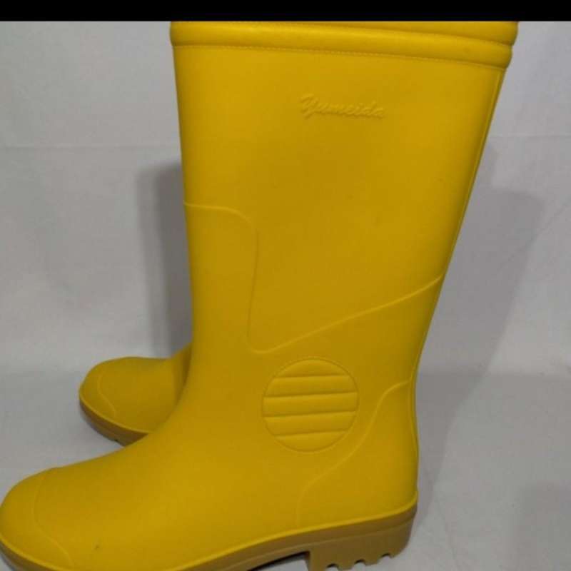 Jual Sepatu Boots Karet YUMEIDA Kuning Safety di Seller Olebu Shop ...