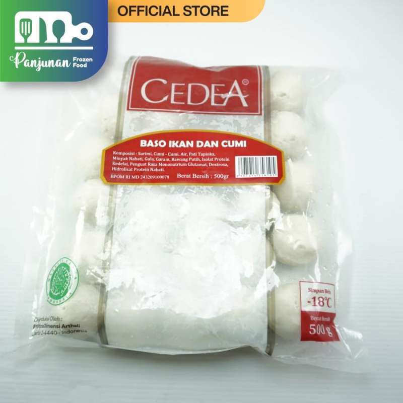 Jual Cedea Bakso Ikan Dan Cumi 500gr Ikan Olahan Rasa Cumi Harga Di ...