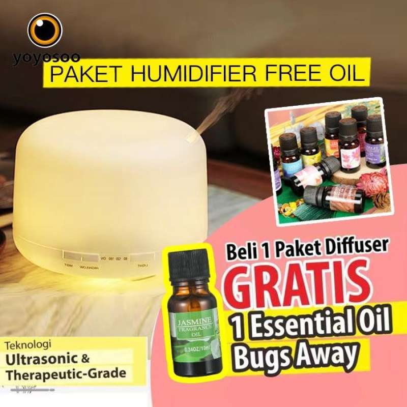 Jual Muji Ultrasonic Aroma Diffuser Humidifier Air Purifier Led 850ml ...