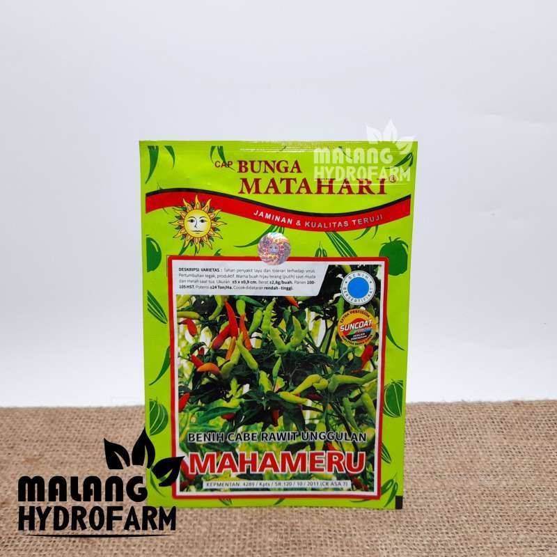 Jual Benih Cabai Rawit Merah Mahameru Cap Bunga Matahari Bibit ...