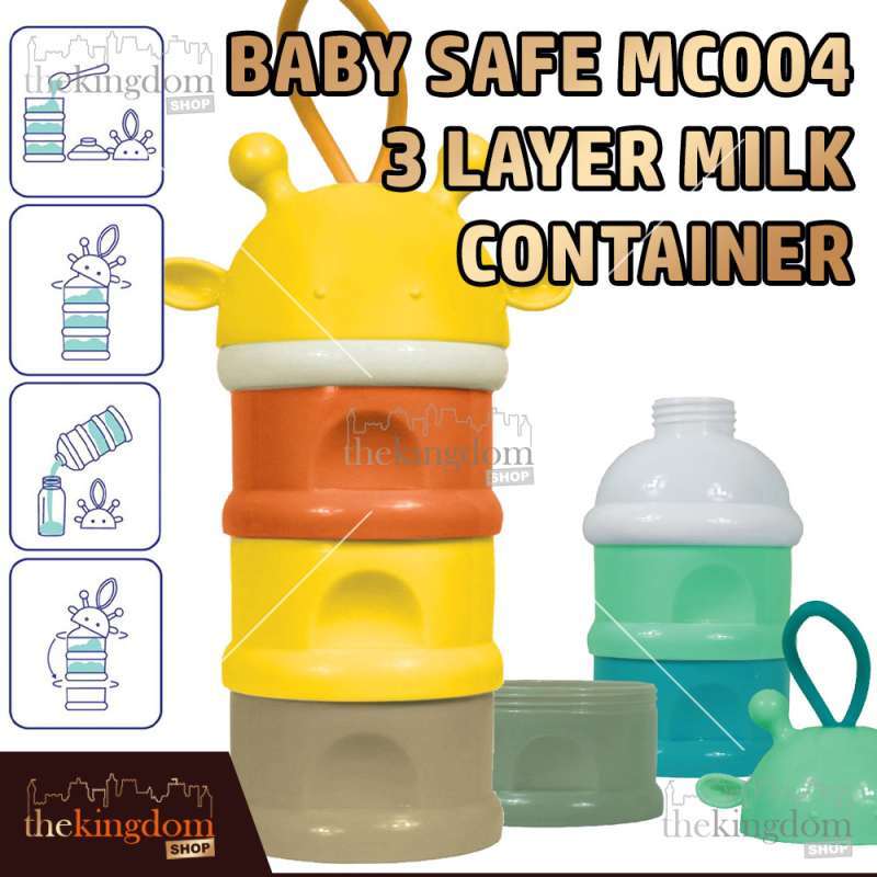 Promo Baby Safe MC004 3 Layer Milk Container Kontainer Susun Susu Bubuk ...