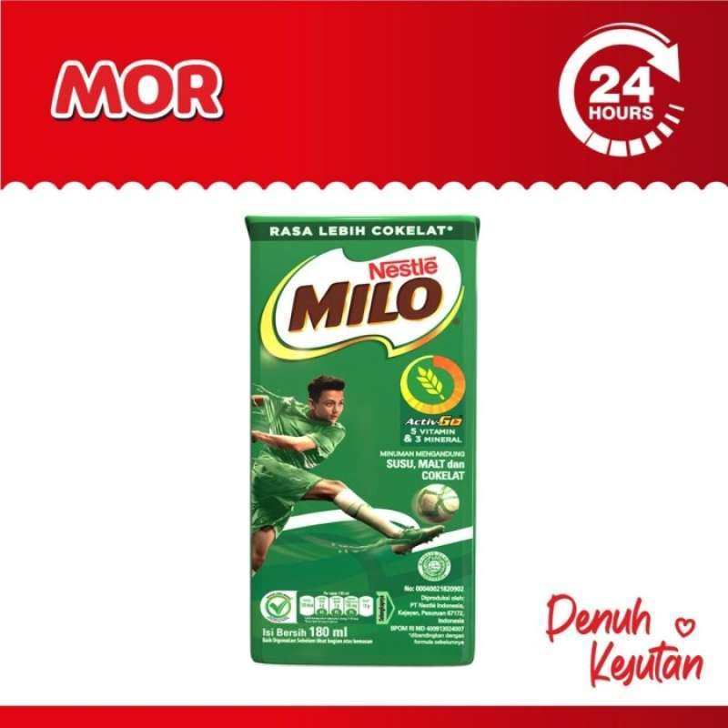 Jual MILO Activ-Go Susu Coklat Milk Chocolate 180 ml di Seller MOR Mart ...