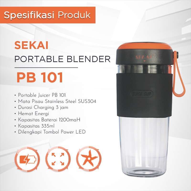 Jual Blender Sekai Portable Blender Pb 101 Di Seller Sinar Terang Al Store - Linggajaya, Kota ...