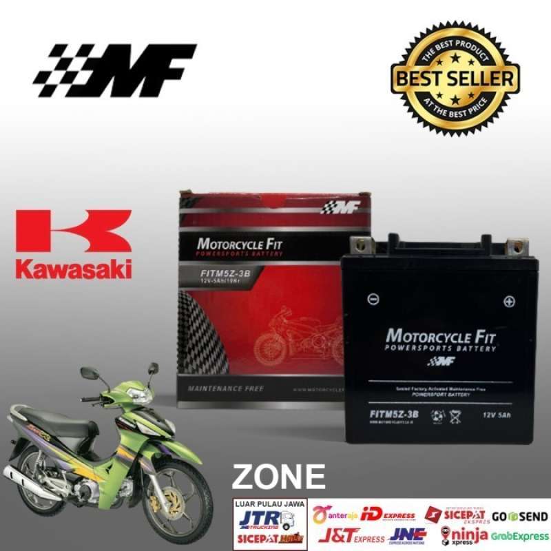 Jual Aki motor kawasaki zone GM5Z3B aki kering motorcycle fit FITM5Z3B di Seller Akipedia - Kota ...