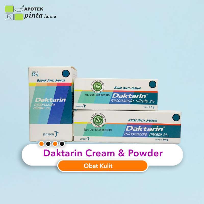 Jual Daktarin Cream Miconazole Nitrate 2% - Daktarin 5 G di Seller ...