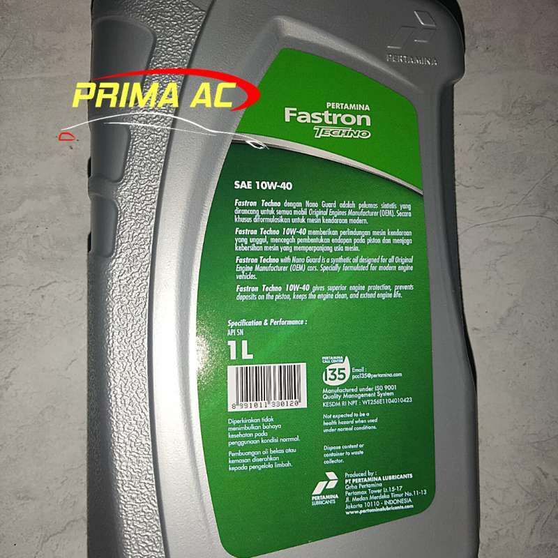 Jual Oli Mesin Mobil Fastron Techno 10w-40 Api Sn Asli Pertamina 1 ...