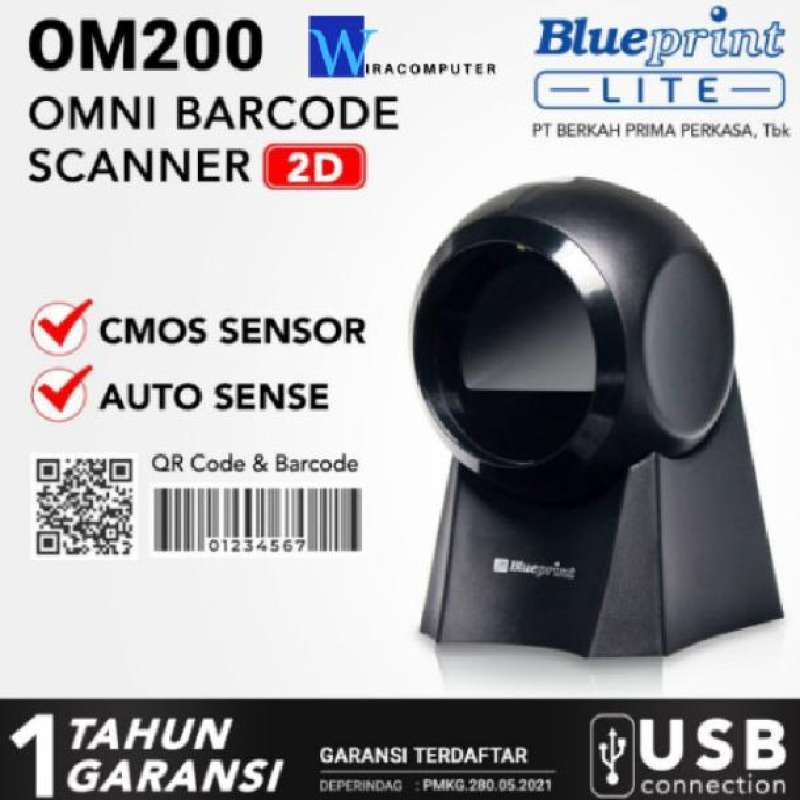 Jual Omni Barcode Scanner Om200 Blueprint 2d Qr Code Di Seller Wira Cctv Dan Computer Medan ...