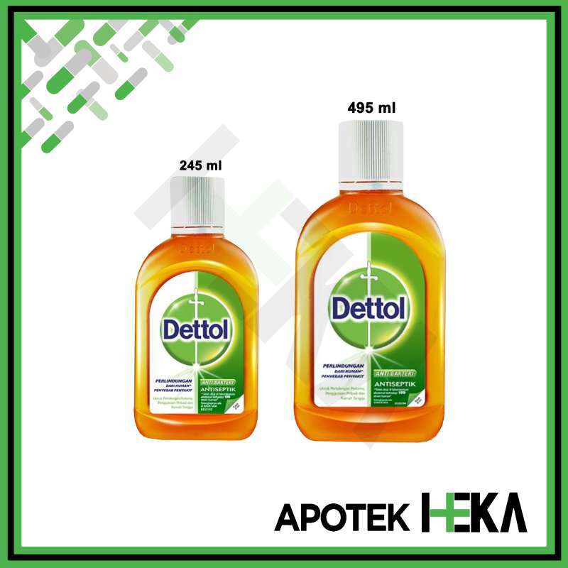 Jual Dettol Cairan Antiseptik Ukuran 245 Ml / 495 Ml Di Seller Apotek ...