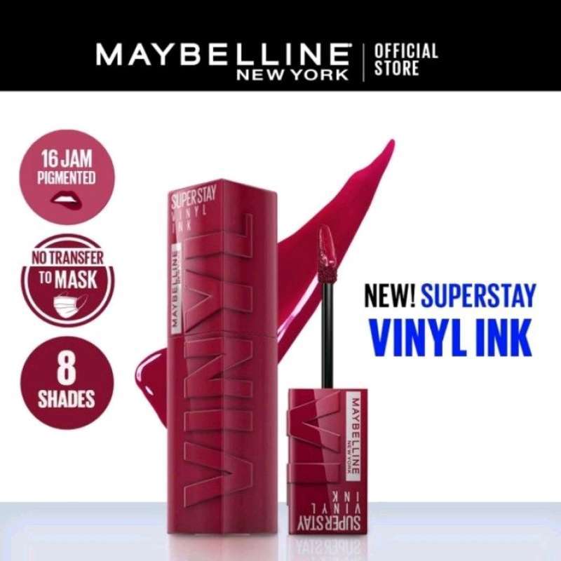 Jual Maybelline Superstay Vinyl Ink New York 16 Jam Pigmented di Seller ...