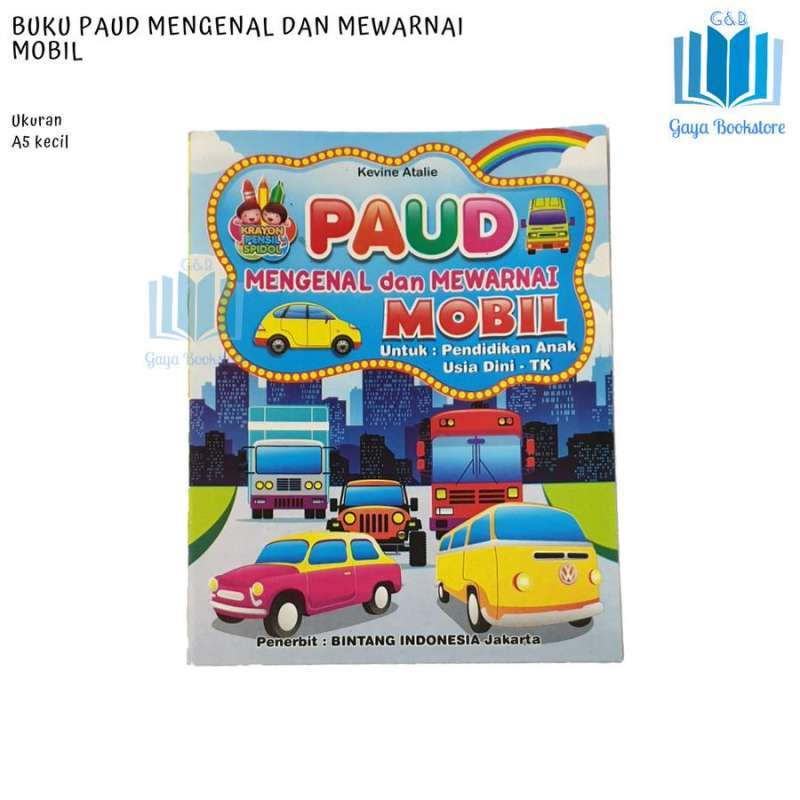 Jual Buku Paud Mengenal dan Mewarnai Mobil - Untuk Paud dan TK di ...