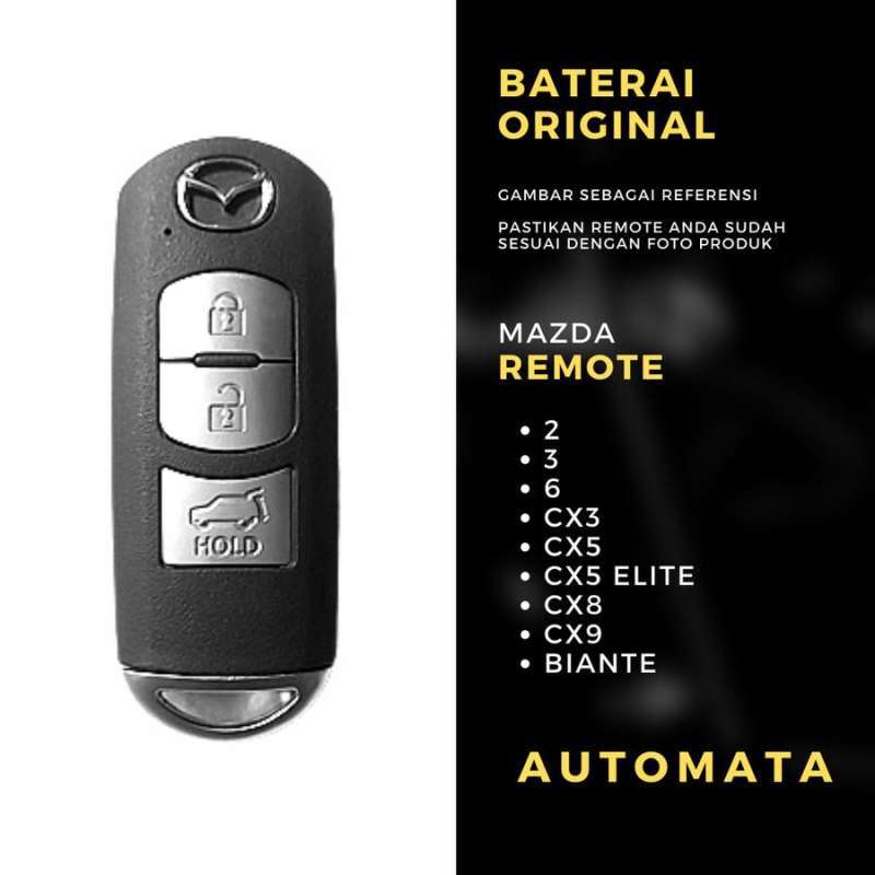 Jual Baterai Remote Kunci Keyless Mazda CX5 Elite Original Panasonic di ...