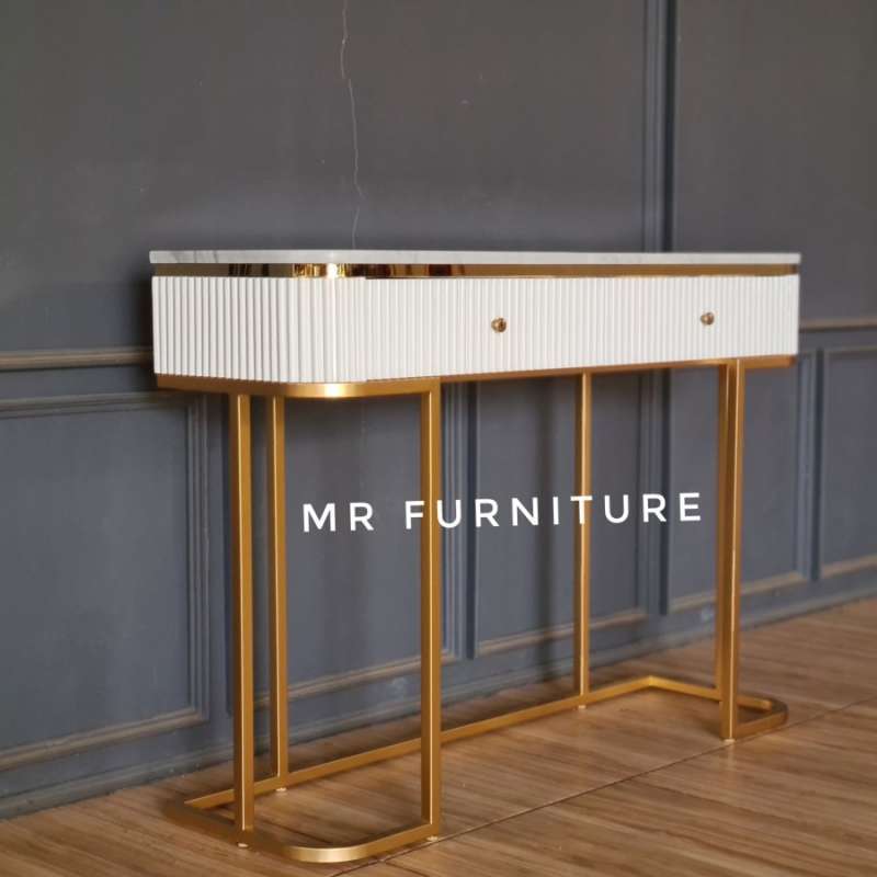 Jual meja foyer konsul marmer kombinasi lis gold di Seller mrfurniture ...