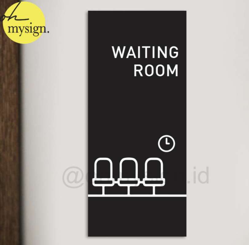 Promo SIGN AKRILIK WAITING ROOM | SIGN RUANG TUNGGU | ACRYLIC SIGNAGE ...