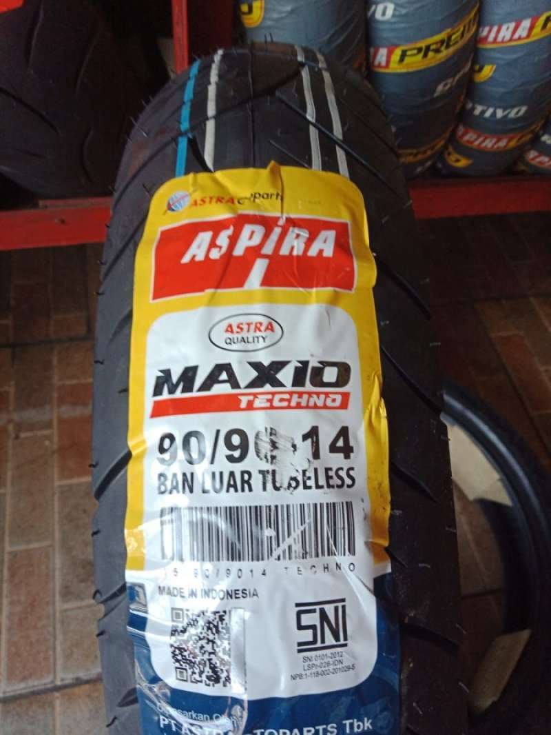 Jual Ban TUBELESS ASTRA Aspira Maxio Techno 90/90-14 di Seller Otomo Store - Kota Jakarta Barat ...