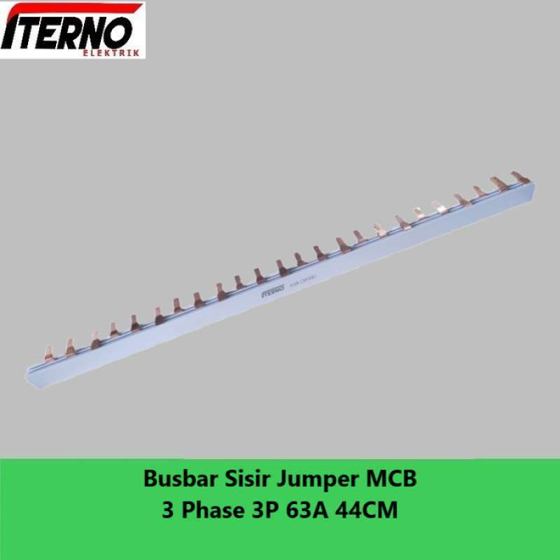 Promo Busbar Sisir Jumper Mcb 3 Phase 3P 63A 44Cm Iterno Diskon 23% di ...