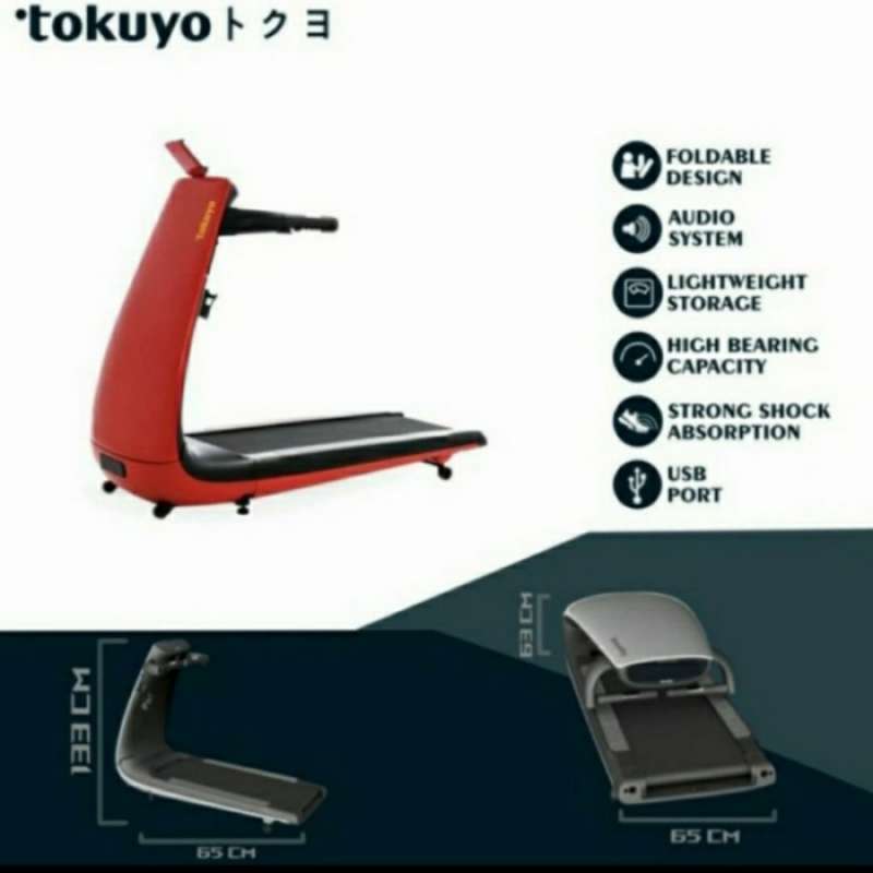 Jual Peralatan Fitness Alat Fitnes Treadmill Elektrik Tokuyo Tt300 / Tt-300 /Treadmill Vespa ...