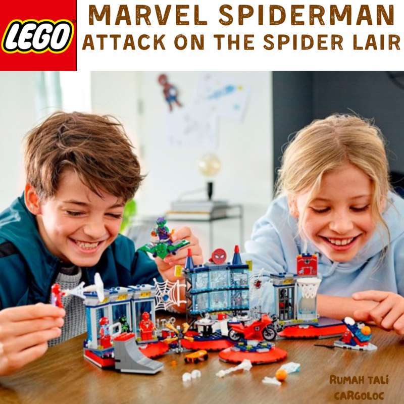 Jual LEGO MARVEL SPIDERMAN ATTACK on THE SPIDER LAIR di Seller Main ...