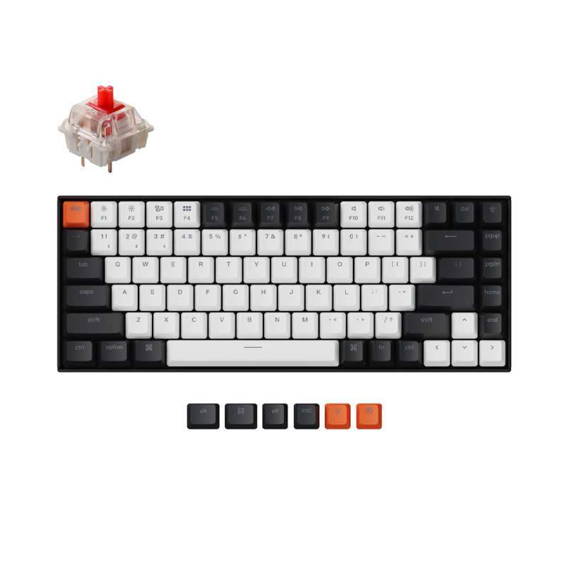 Jual Keychron K2 V2 White Led Plastic Frame Hotswap Mechanical Keyboard ...