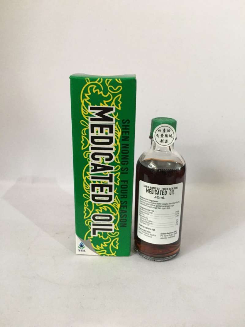 Jual Minyak Angin Medicated Oil/Minyak Angin Hitam isi 40ml di Seller ...