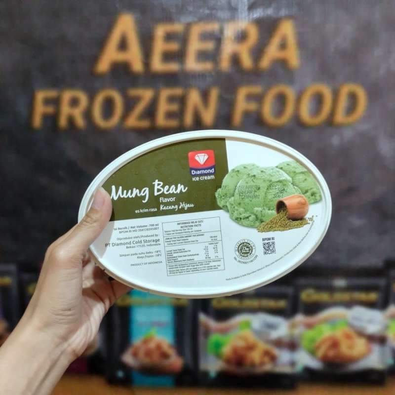 Jual Diamond Es Krim Rasa Kacang Hijau 700Ml di Seller Aeera Frozen ...