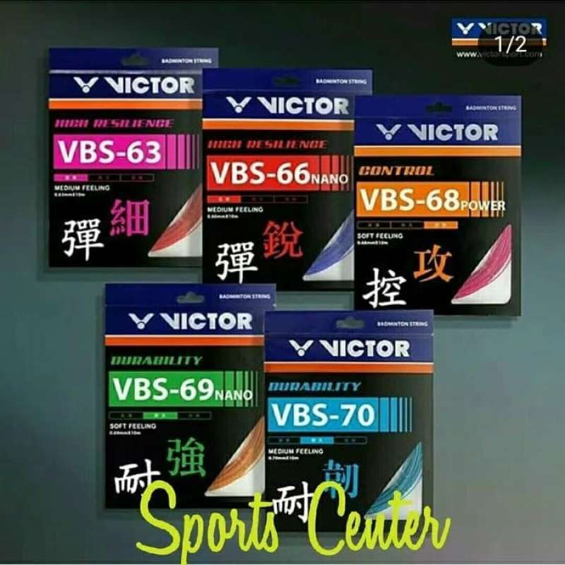 Jual New Senar Badminton Victor Vbs66 / Vbs-66 / Vbs 66 Nano - Withe Di ...