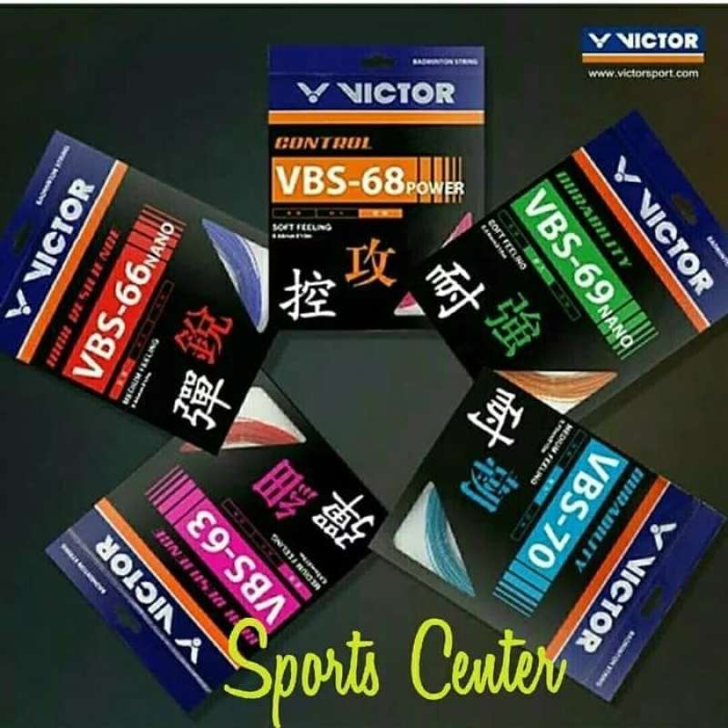 Jual New Senar Badminton Victor Vbs66 / Vbs-66 / Vbs 66 Nano - Withe Di ...