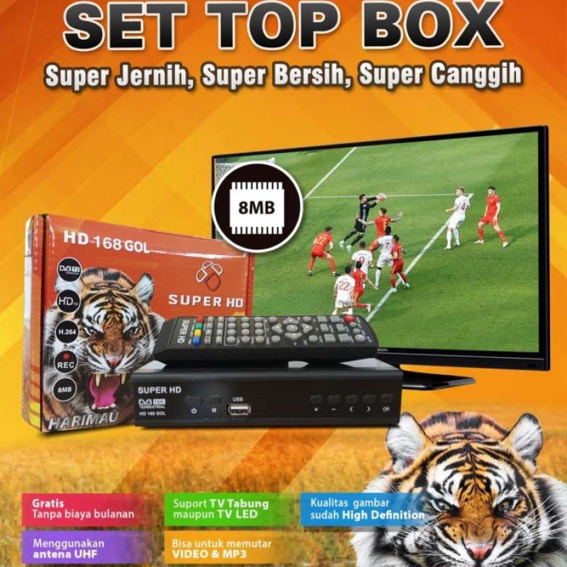 Jual Terbaik Super Hd 168 Gol Harimau, Stb Set Top Box T2 Digital Baru di Seller Thuestore ...