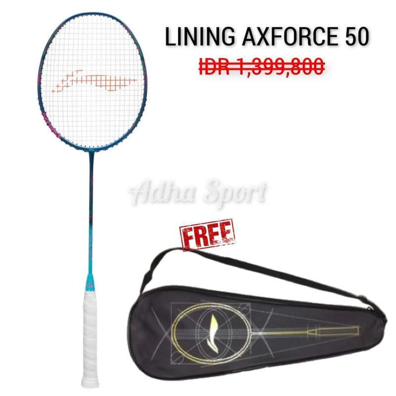 Jual Lining Axforce 50 Original Raket Badminton Bulutangkis Adha Sport ...