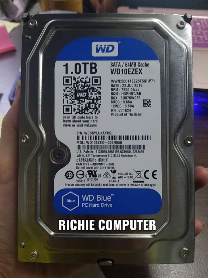 Jual WD BLUE 1TB Sata Hardisk 3,5 Internal For PC di Seller Meena Store - Cengkareng Timur, Kota ...