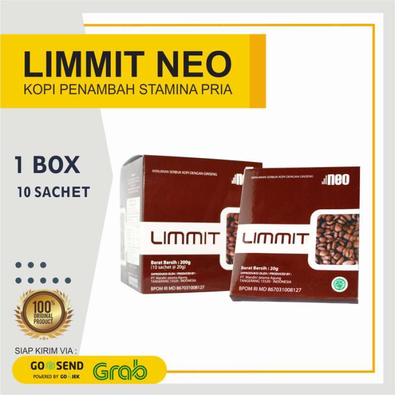 Jual Limmit Neo Coffee - Kopi Limit Stamina Vitalitas Pria 10 Sct (box ...