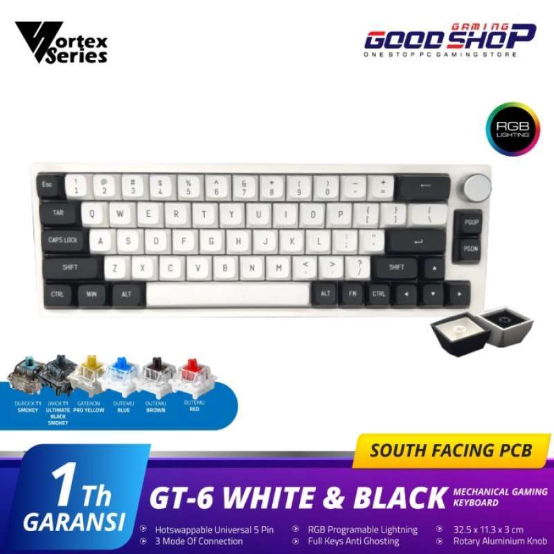 Promo VortexSeries GT-6 White & Black Wireless Mechanical - Gaming ...