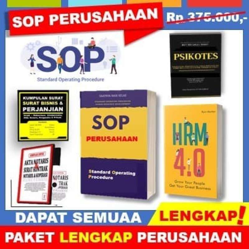 Jual Paket SOP Perusahaan HRD HRM 4.0 SOP e buku Surat Penjanjian Bisnis - DVD - Flashdisk di ...