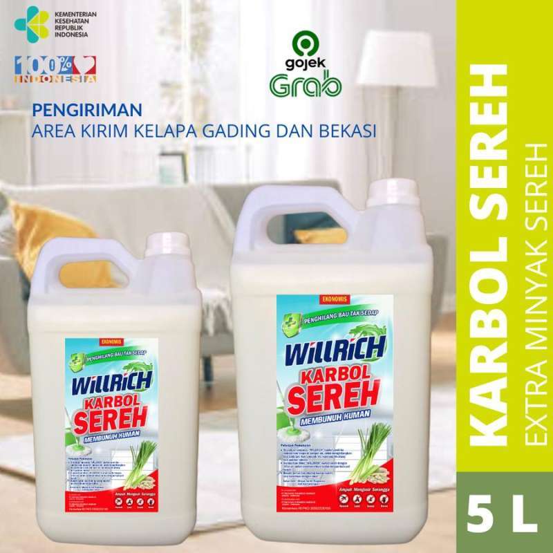 Jual KONSENTRAT KARBOL SEREH SUPER KENTAL ISI ULANG GIVING CLEANING 5 ...