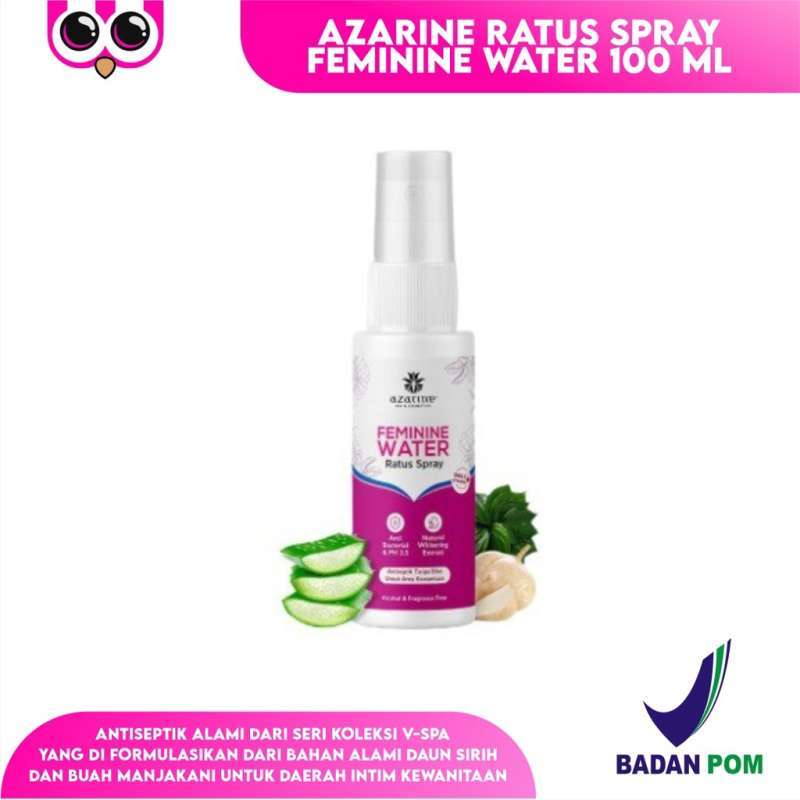 Jual AZARINE RATUS SPRAY FEMININE WATER 100 ML / ANTISEPTIC BY AZARINE ...