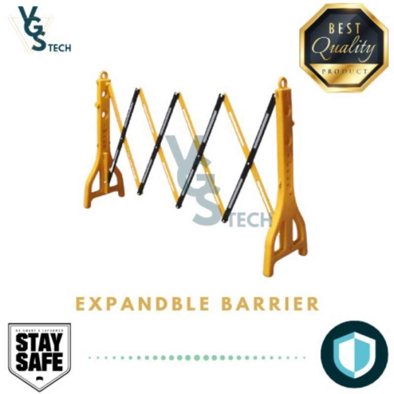 Jual Board Barrier Lipat Plastic Traffic Road Safety Expandable Barrier ...