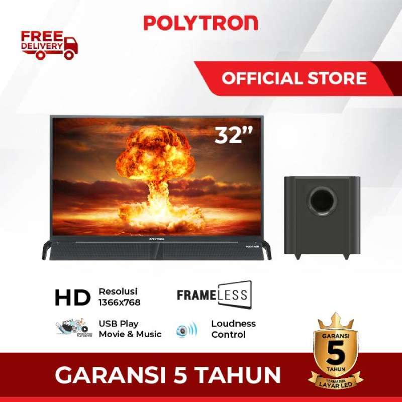 Jual Polytron Cinemax Soundbar Frameless Led Tv 32 Pld 32b8951 Di Seller Polytron Official Store ...