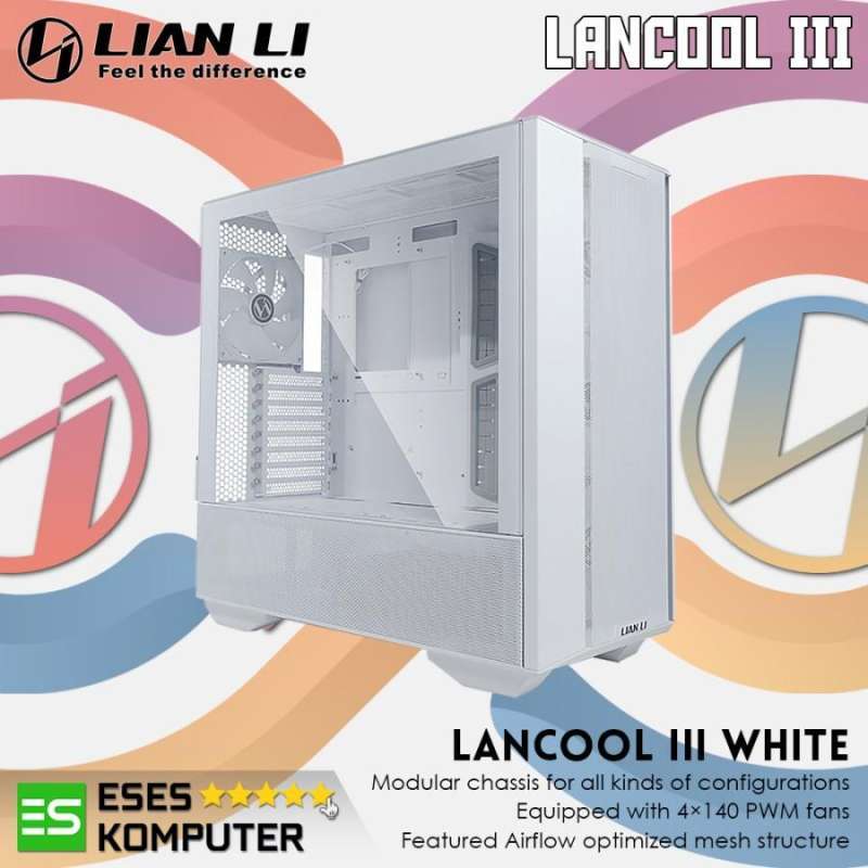 Jual Case LIAN LI LANCOOL III WHITE | ATX | 4X 140MM FAN | TYPE C di ...