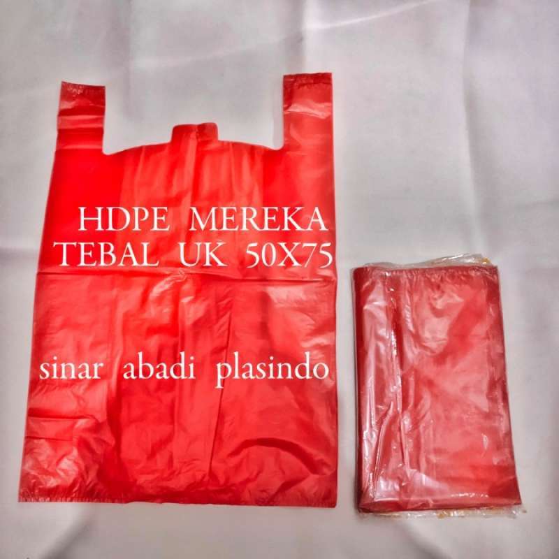 Jual kantong plastik merah uk 50 tebal di Seller Marshop - Kalibata ...
