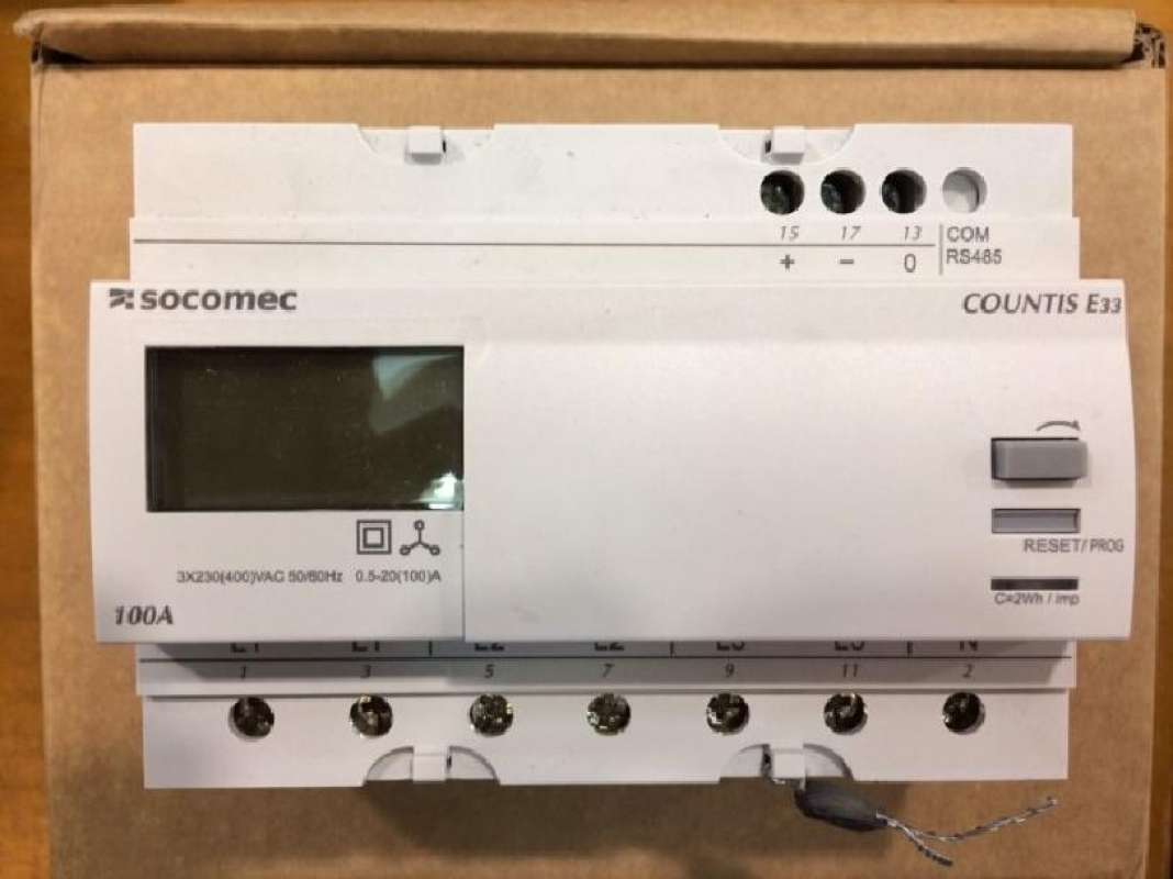 Jual SOCOMEC KWH COUNTIS E33 3P 100A RS485 di Seller Volt elektrik ...