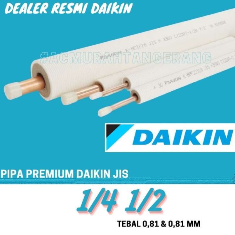 Jual Pipa AC Daikin Premium Original 0.8MM 1/4 1/2 JIS PIPA AC 1,5 - 2 ...