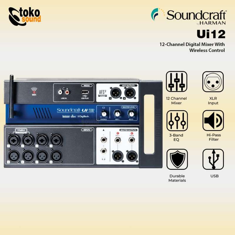 Jual Mixer Audio Soundcraft Ui 12 Original Murah - Harga Diskon ...