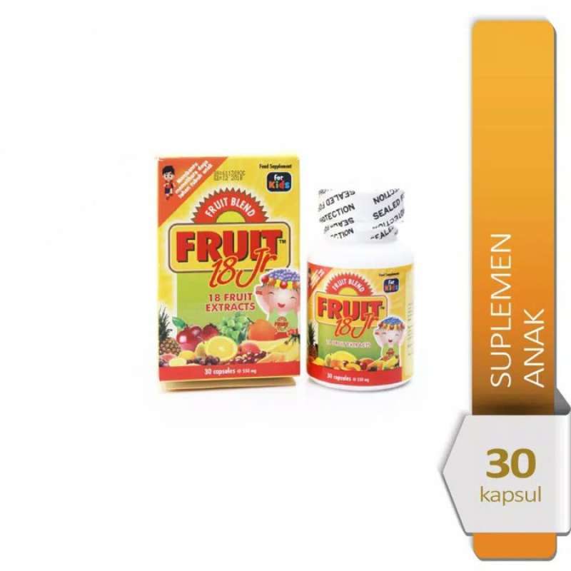 Jual Fruit 18 Jr - 30 Kapsul Suplemen Anak 18 Macam Buah Di Seller Nur ...