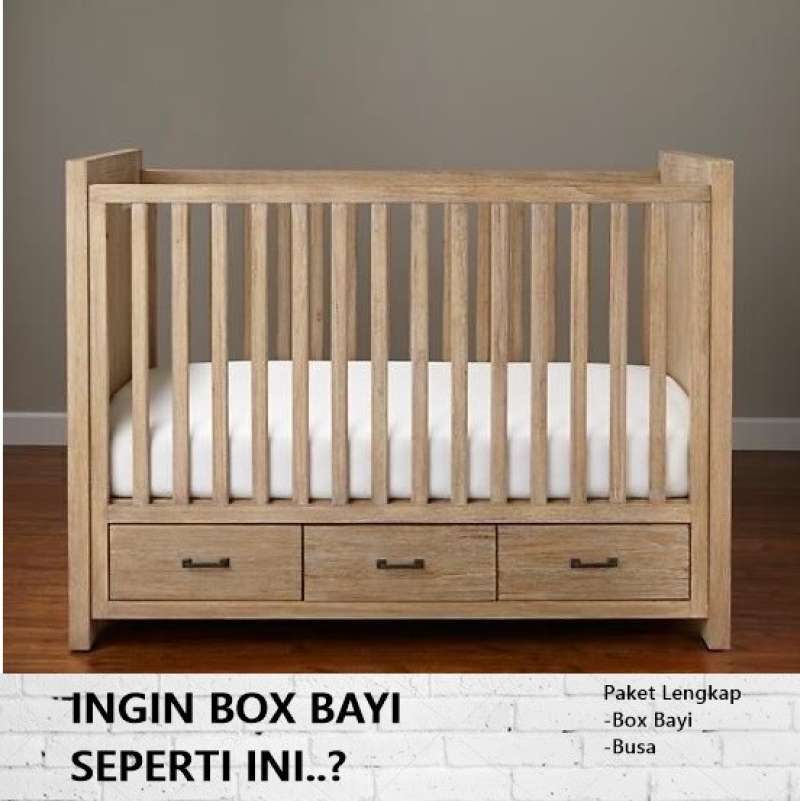 Jual Set Tempat Tidur Bayi Model Minimalis Baby Box Kayu Jati Box Bayi ...